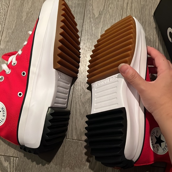 Converse | Shoes | Converse Run Star Hike Hi Womens Platform Red Color ...